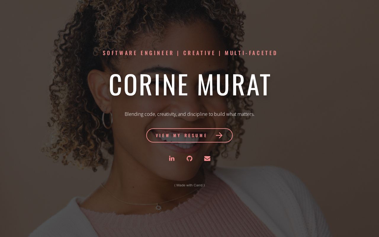 Corine Murat | Software Engineer & Creative